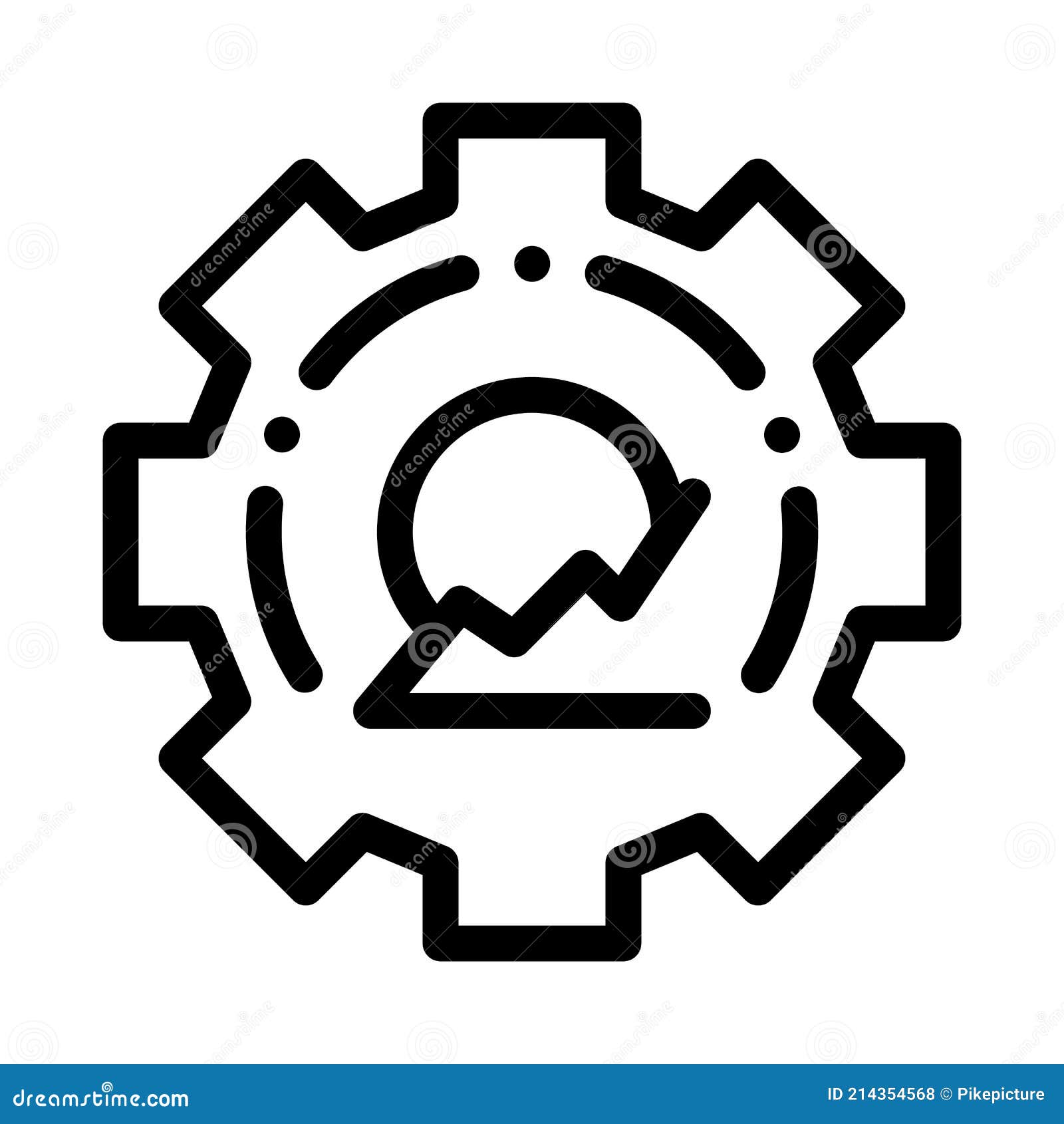Process Policy Line Icon Vector Illustration Sign Stock Vector ...
