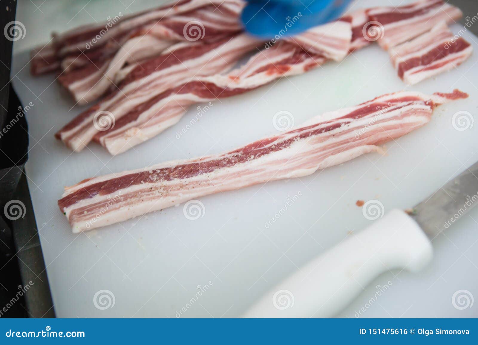 The Process of Preparing Meat Products. Stock Photo - Image of ...
