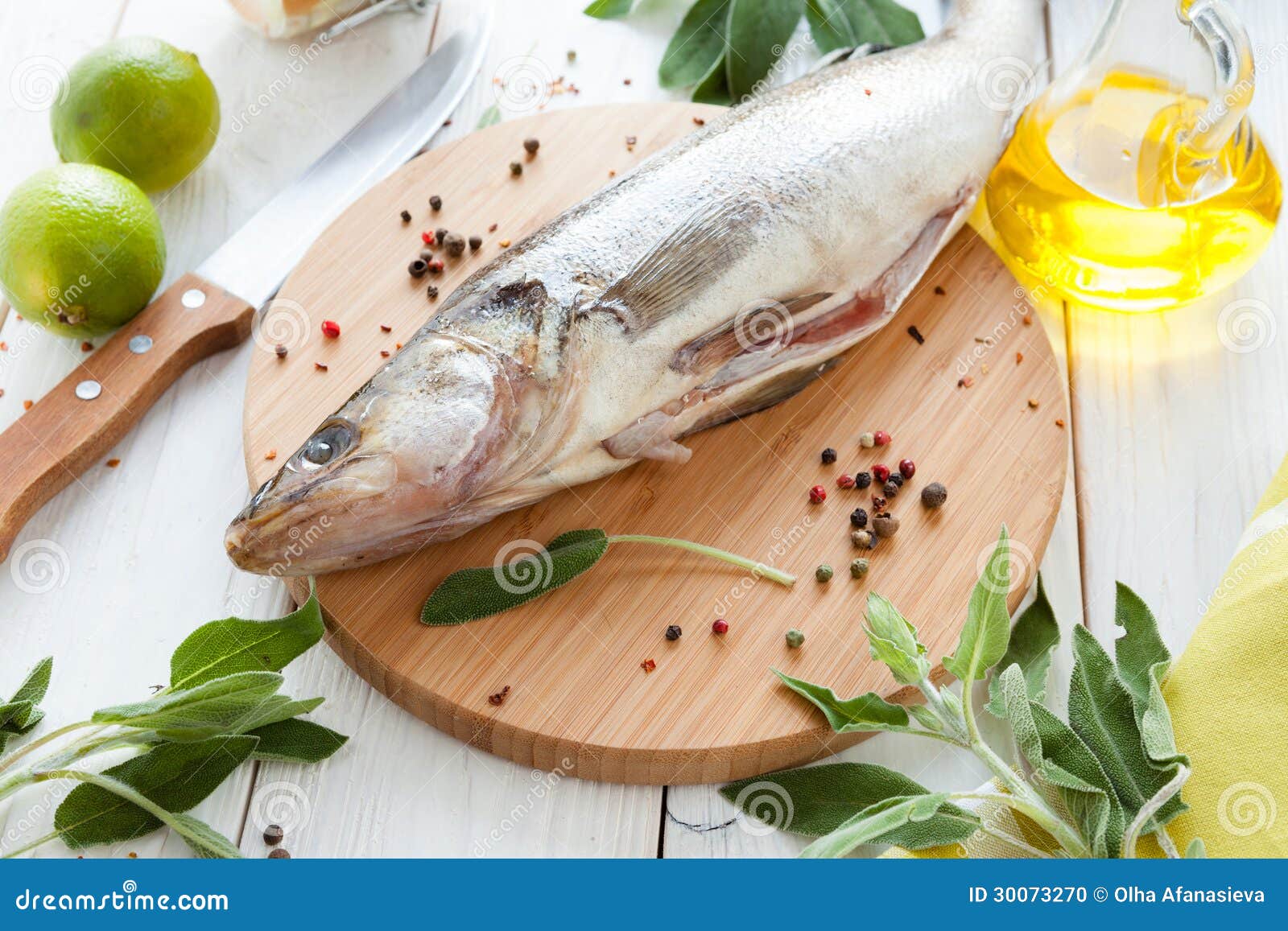 Process of Preparing Raw Fish, Walleye Stock Photo - Image of flavoring ...