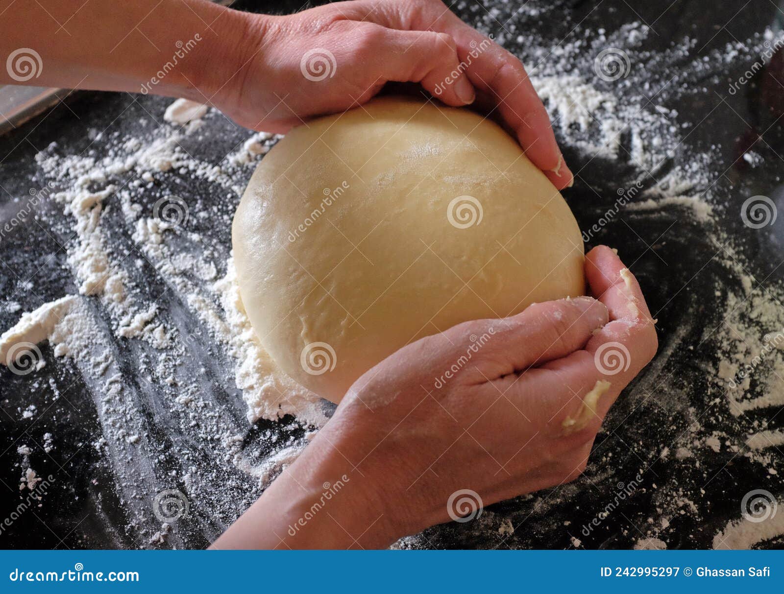 Process of Preparing Sourdough Bread Stock Image - Image of chocolate ...