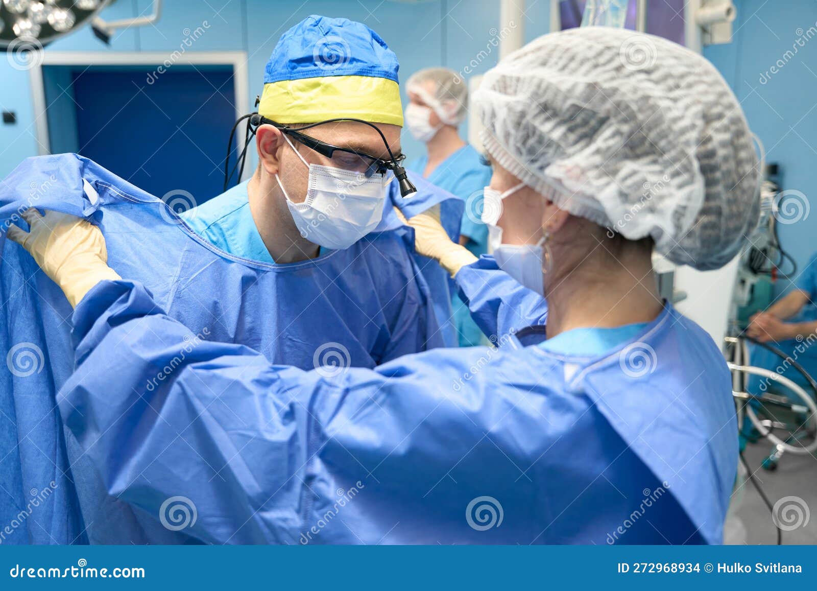 Process of Preparing for a Surgical Operation Stock Photo - Image of ...