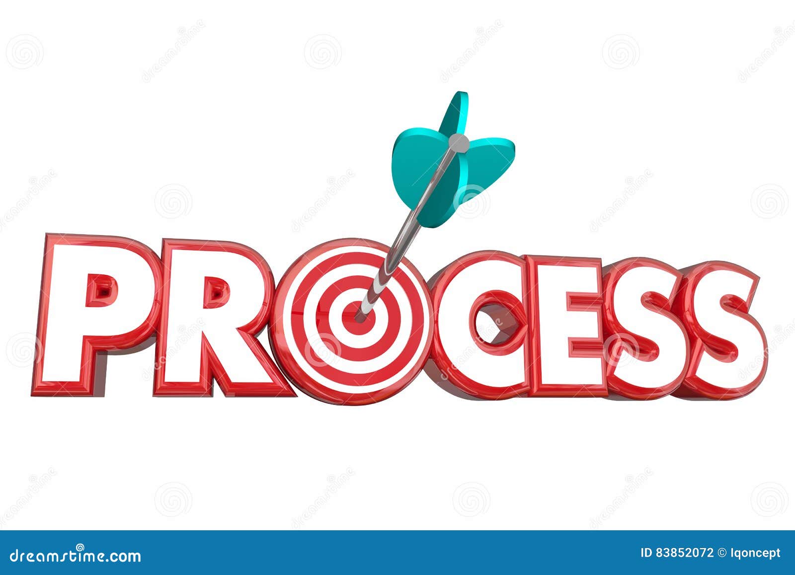 Process Procedure System Target Arrow Stock Illustration - Illustration ...