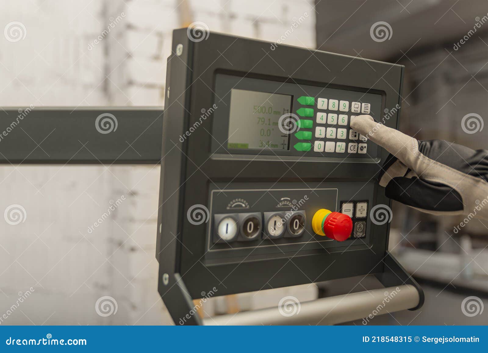 The Process of Programming a CNC Machine. Entering Data into a Computer ...