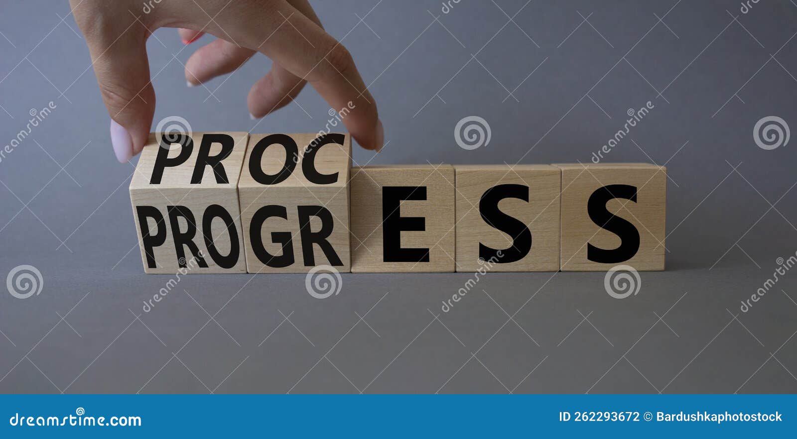 Progress Symbol. Pink Steaky Note With Words Show Progress. Beautiful ...