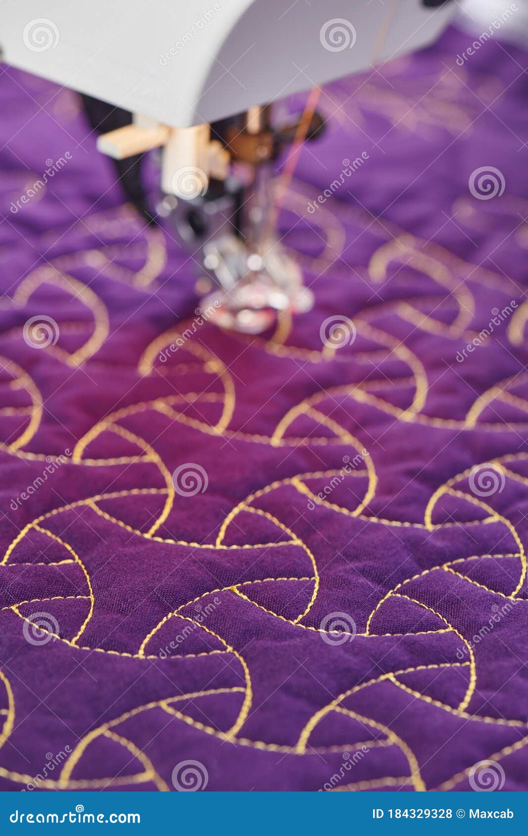 Process Quilting With An Electric Sewing Machine By Using A Free-motion ...