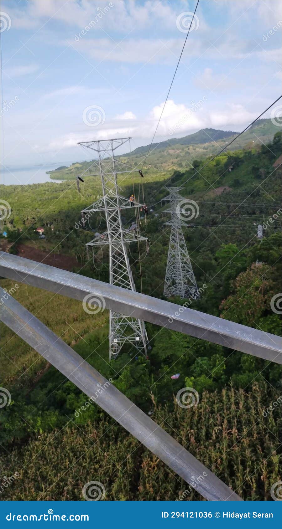 Tower SUTT 150 kv stock photo. Image of track, process150 - 294121036