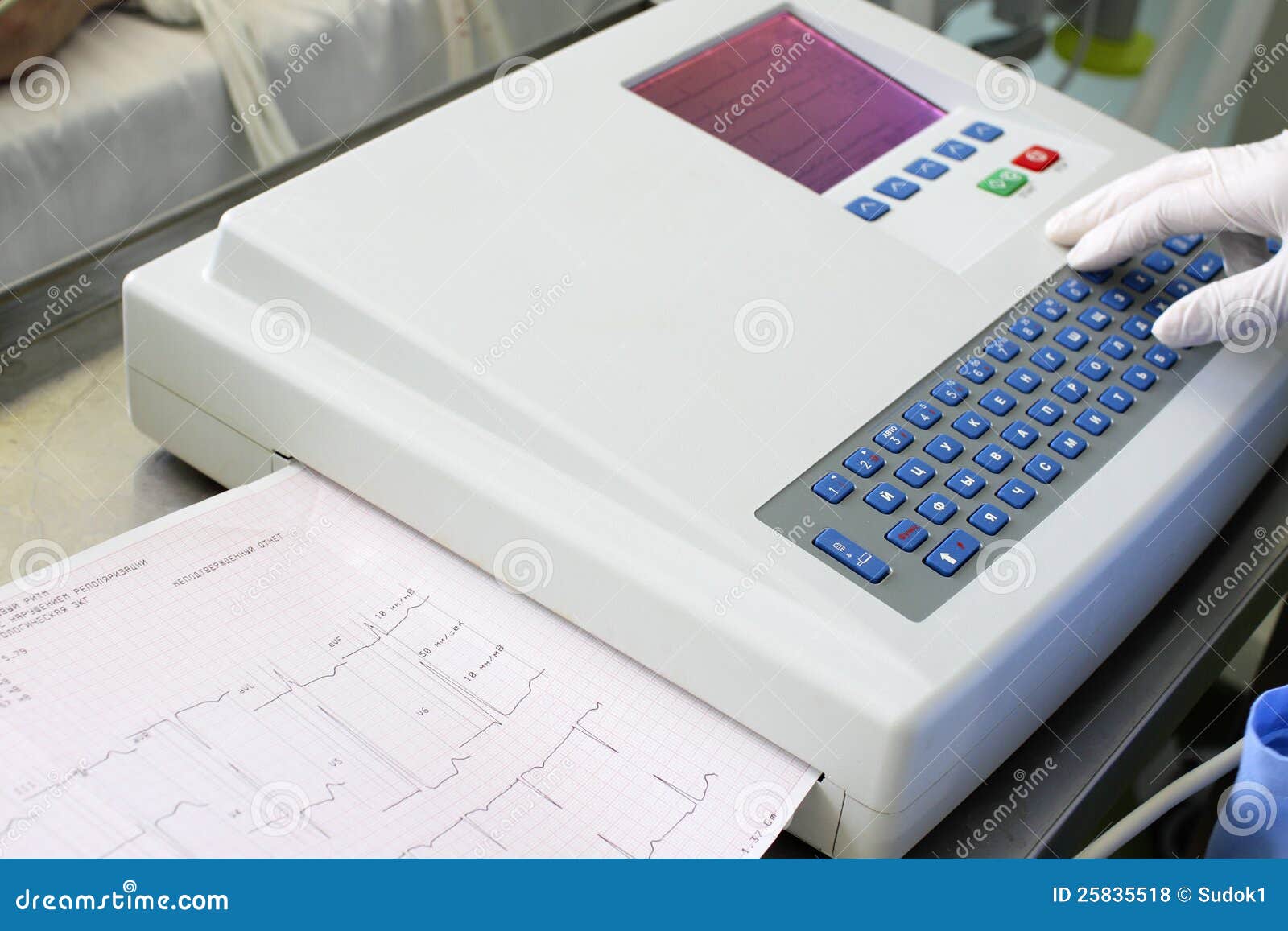 Process of Recording ECG by Medical Personnel Stock Photo - Image of ...
