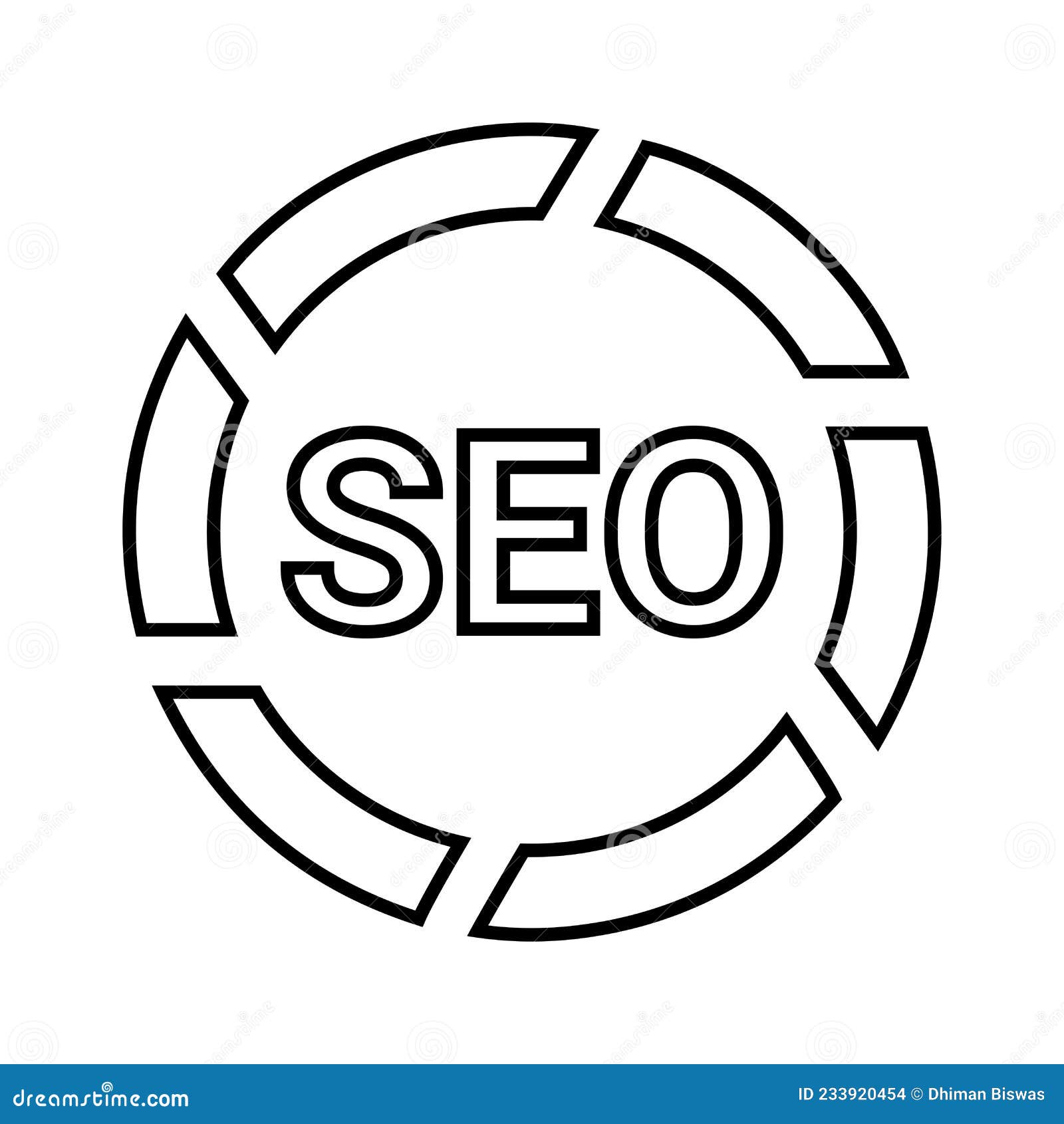 Process, Refresh, Seo Outline Icon. Line Art Vector Stock Vector ...