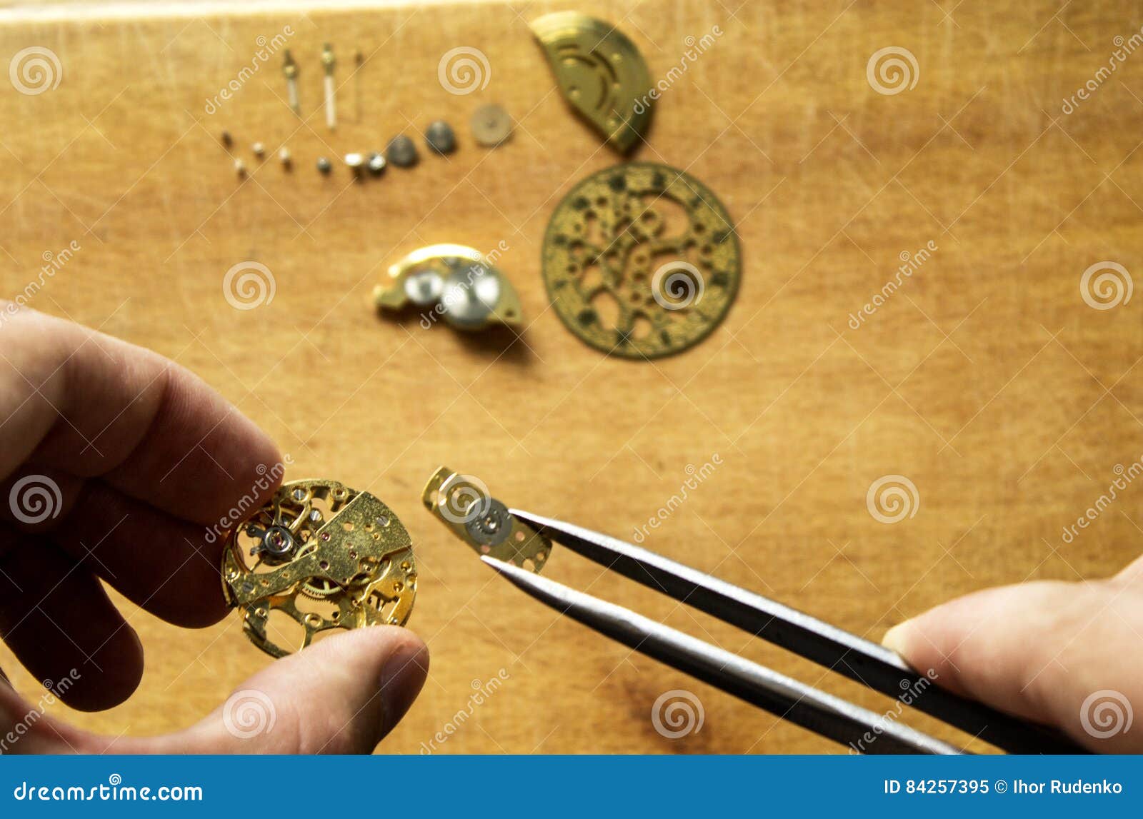 The Process of Repair Mechanical Watches Stock Image - Image of hour ...