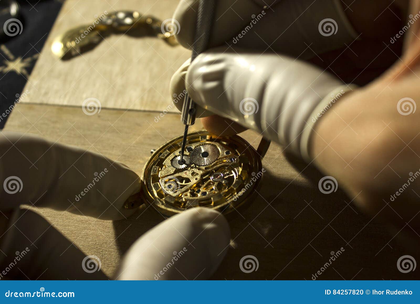 The Process of Repair Mechanical Watches Stock Photo - Image of ...