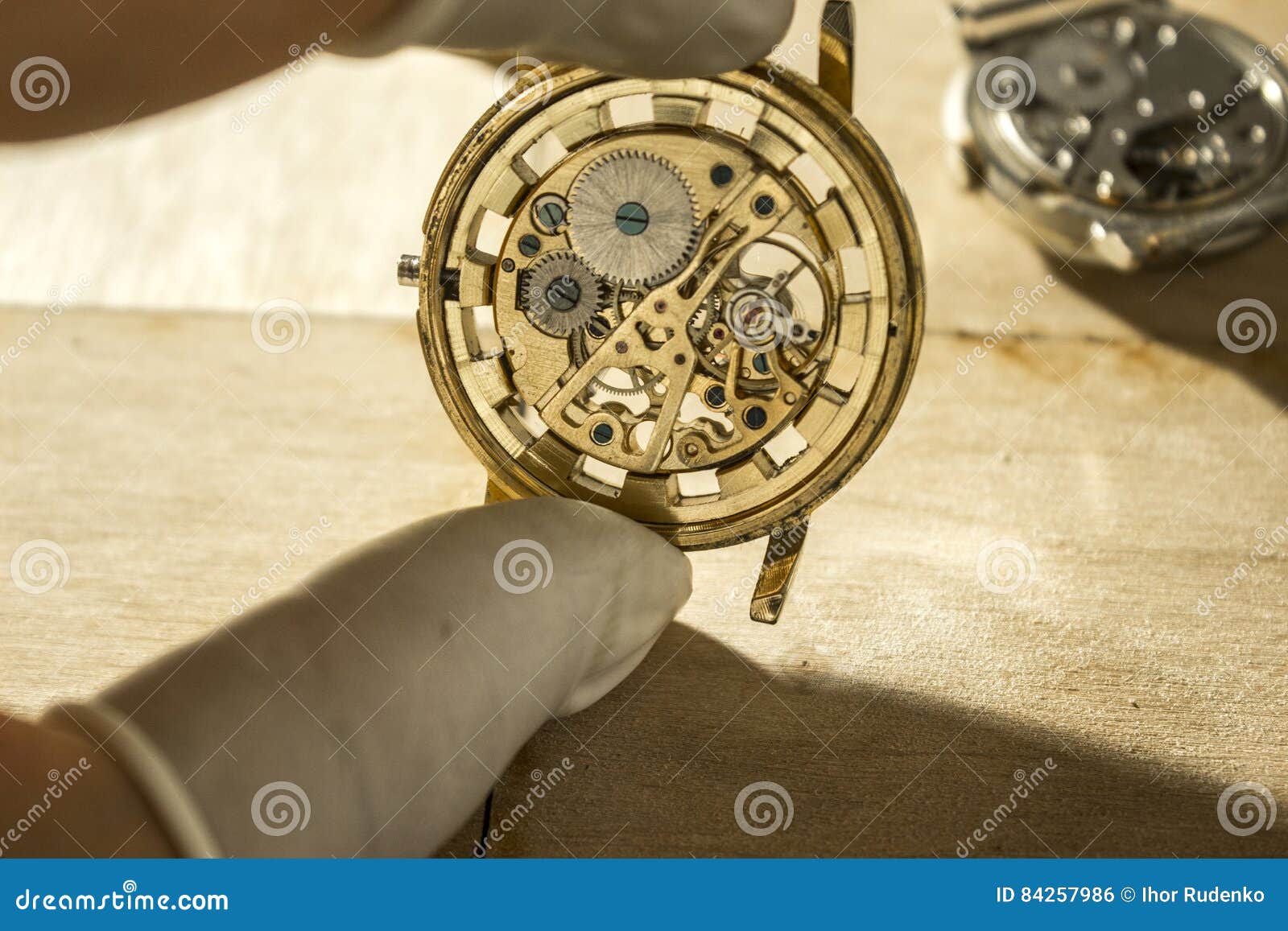 The Process of Repair Mechanical Watches Stock Photo - Image of clock ...