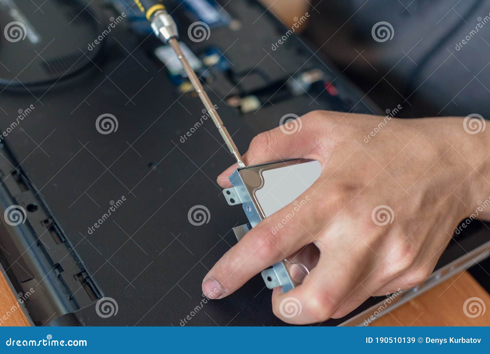 Process of replacement ssd stock image. Image of detail - 190510139