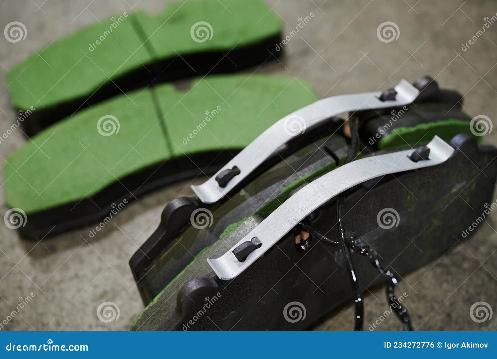 The Process of Replacing Brake Pads on a Regular Bus in a Workshop ...