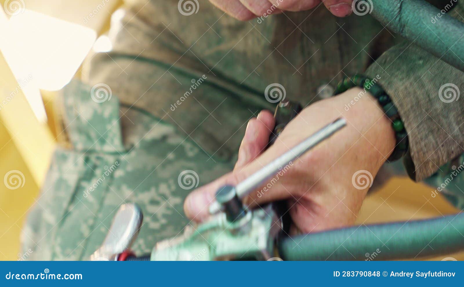 The Process of Rolling Copper Tubes of the Freon Pipeline Stock Footage ...