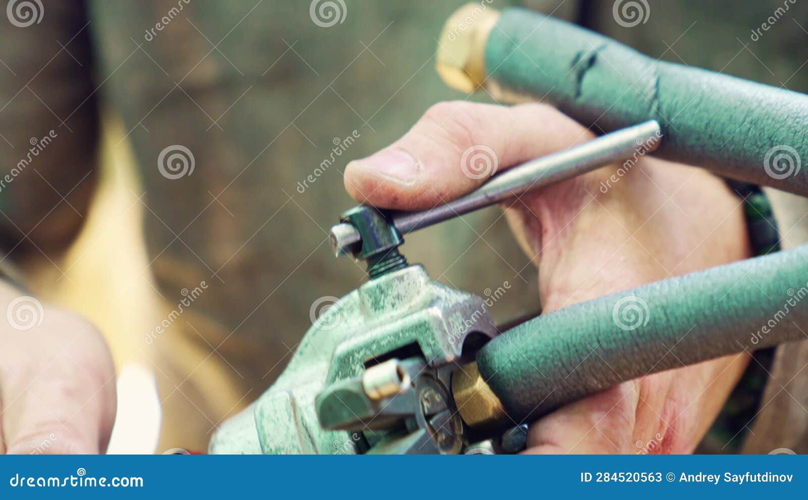 The Process of Rolling Copper Tubes of the Freon Pipeline Stock Video ...