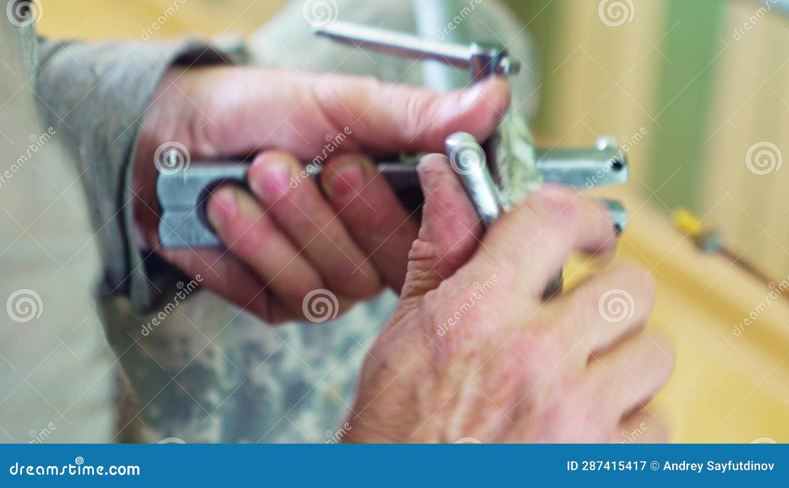 The Process of Rolling Copper Tubes of the Freon Pipeline Stock Video ...