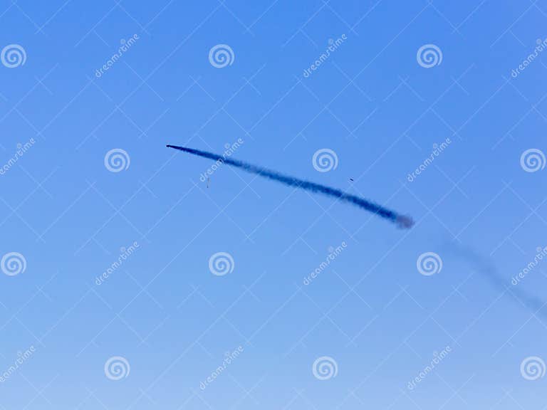 Process of Separation Missile from the Launch Vehicle Stock Image ...