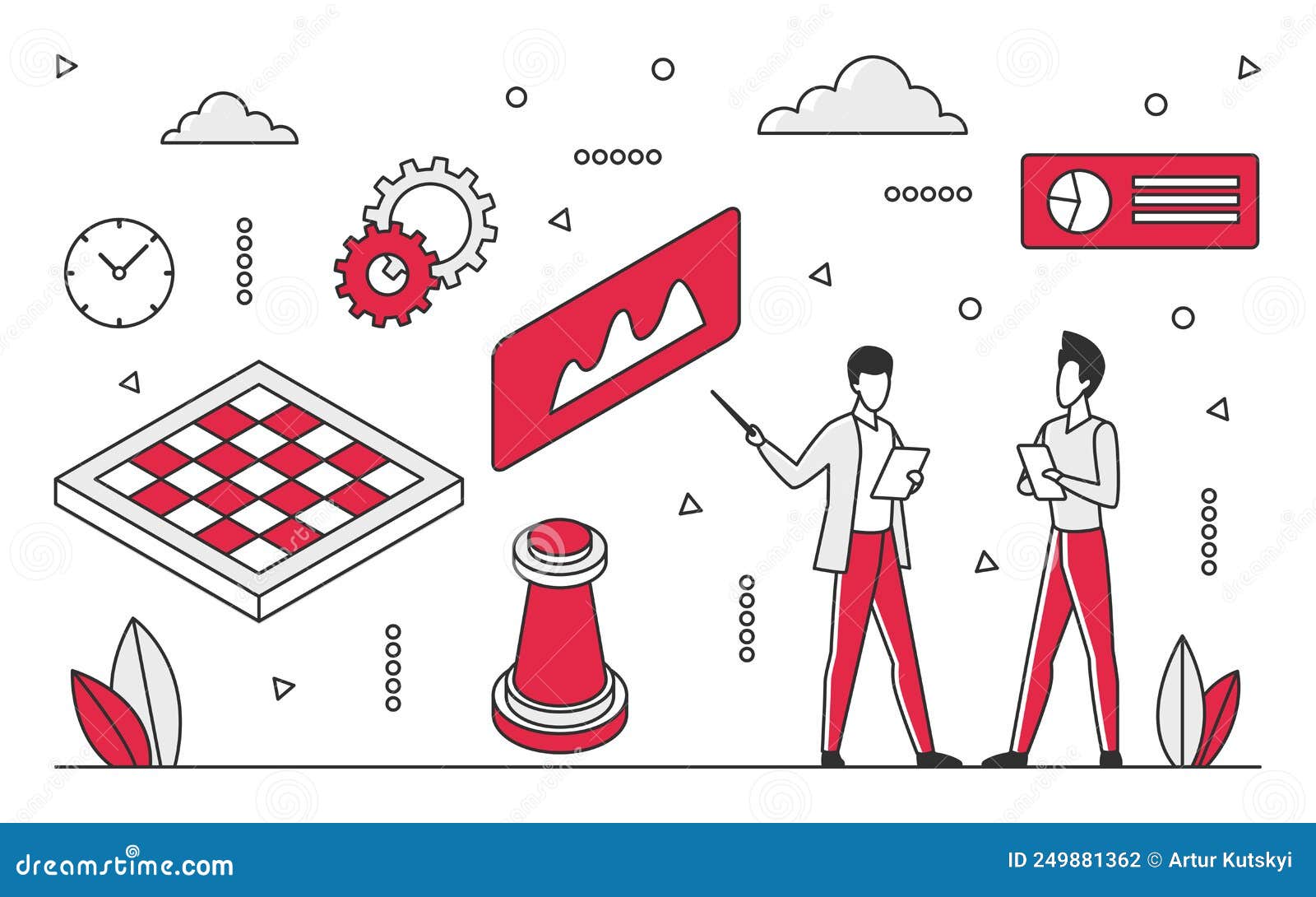 Process setup settings stock illustration. Illustration of technology ...