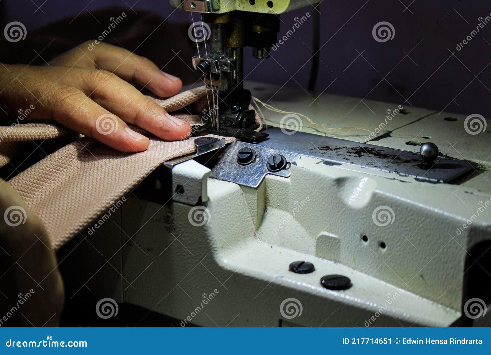 The Process of Sewing Clothes Stock Image - Image of clothes, engine ...
