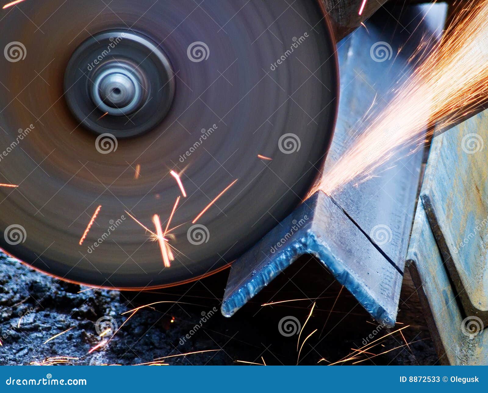 Process are sharp metal stock image. Image of heating - 8872533
