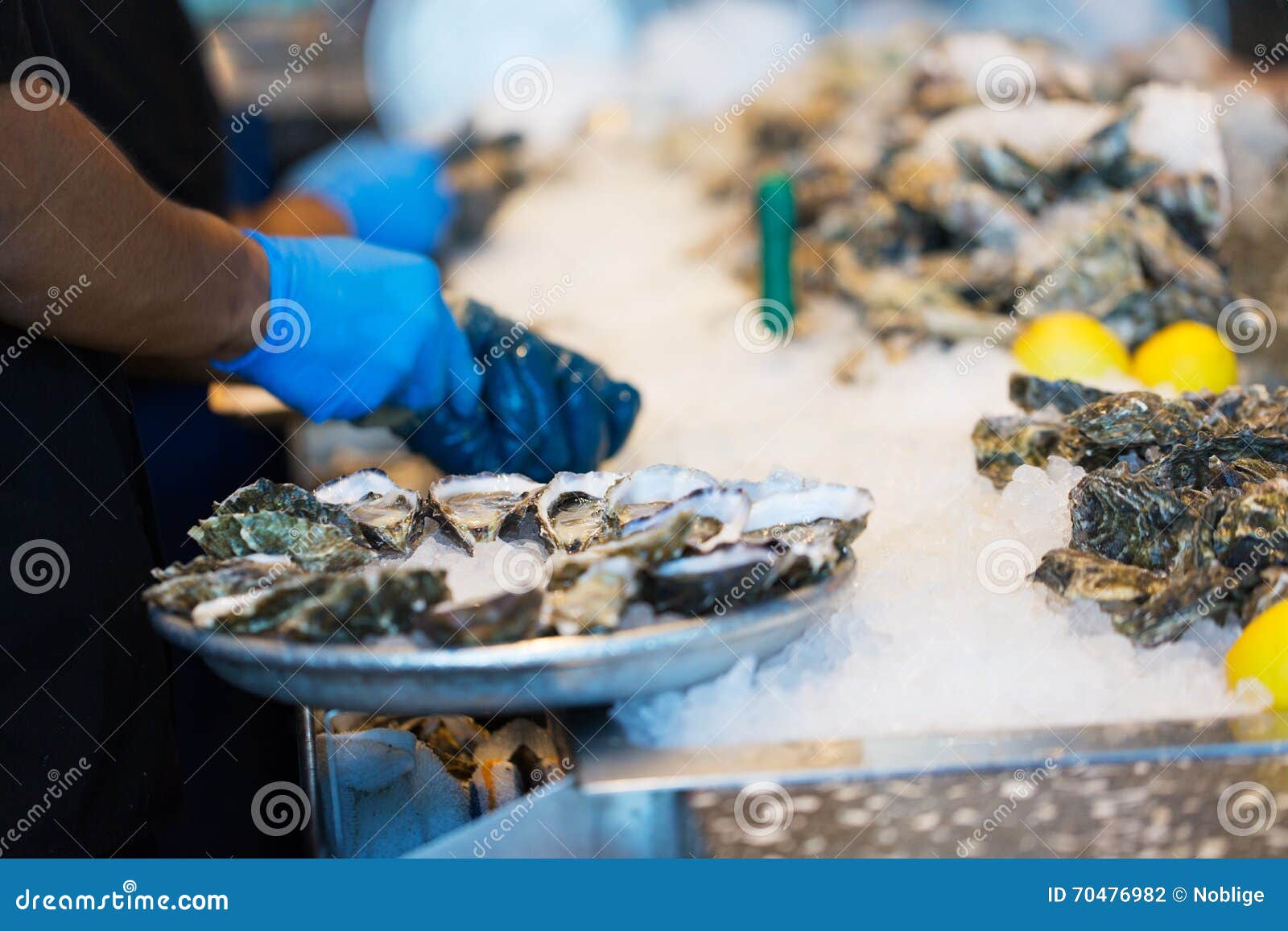 Process of Shucking Oysters Stock Photo - Image of open, fresh: 70476982