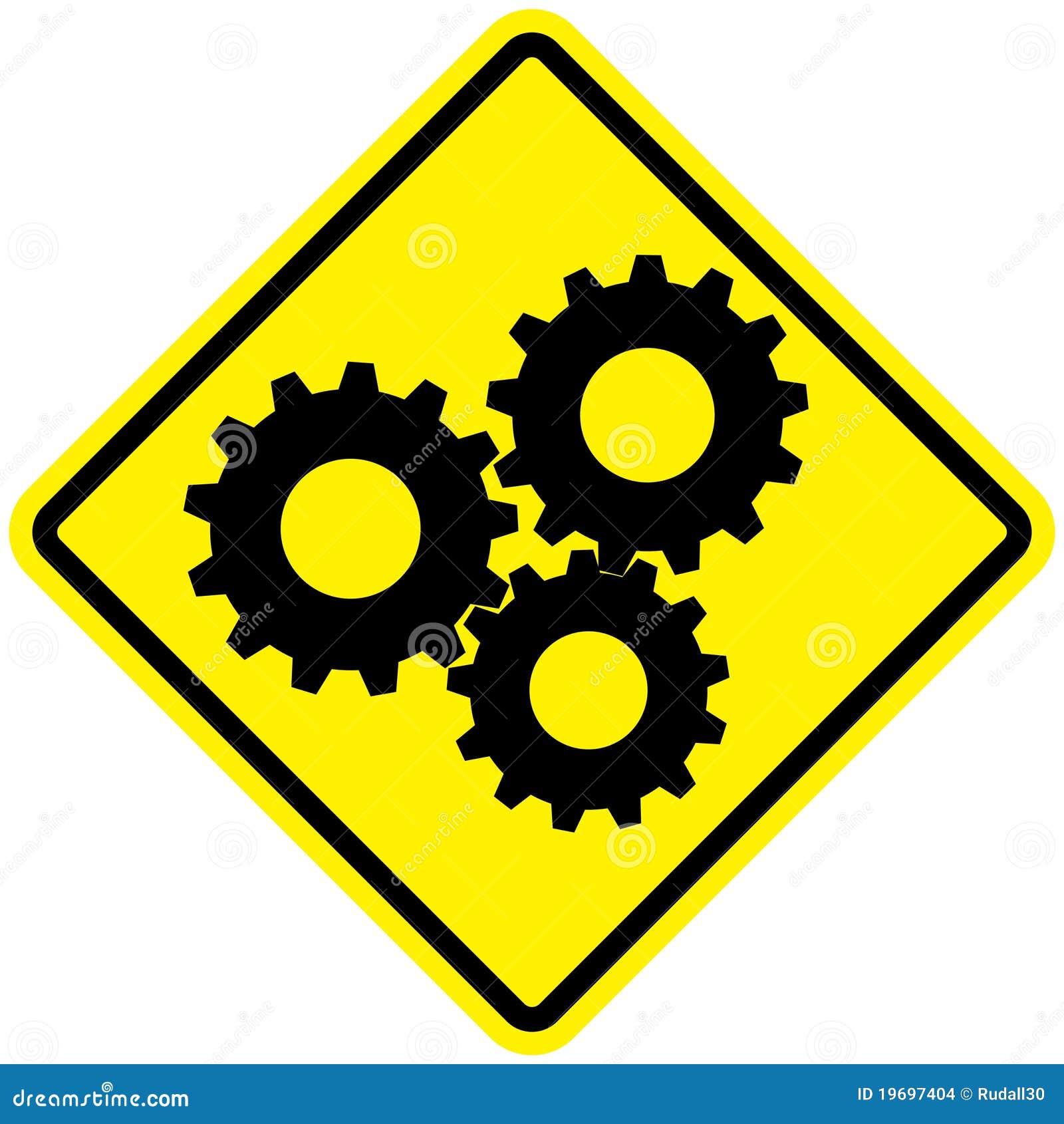 Process Sign stock vector. Illustration of yellow, vector - 19697404