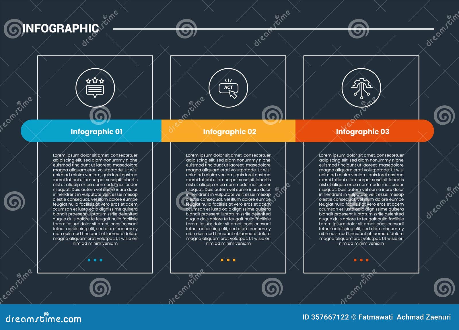 Infographic Dark Vertical Milestones Timeline Template With Spheres ...