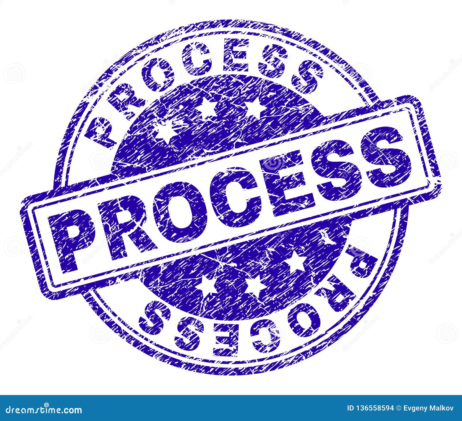 Grunge Textured PROCESS Stamp Seal Stock Vector - Illustration of ...