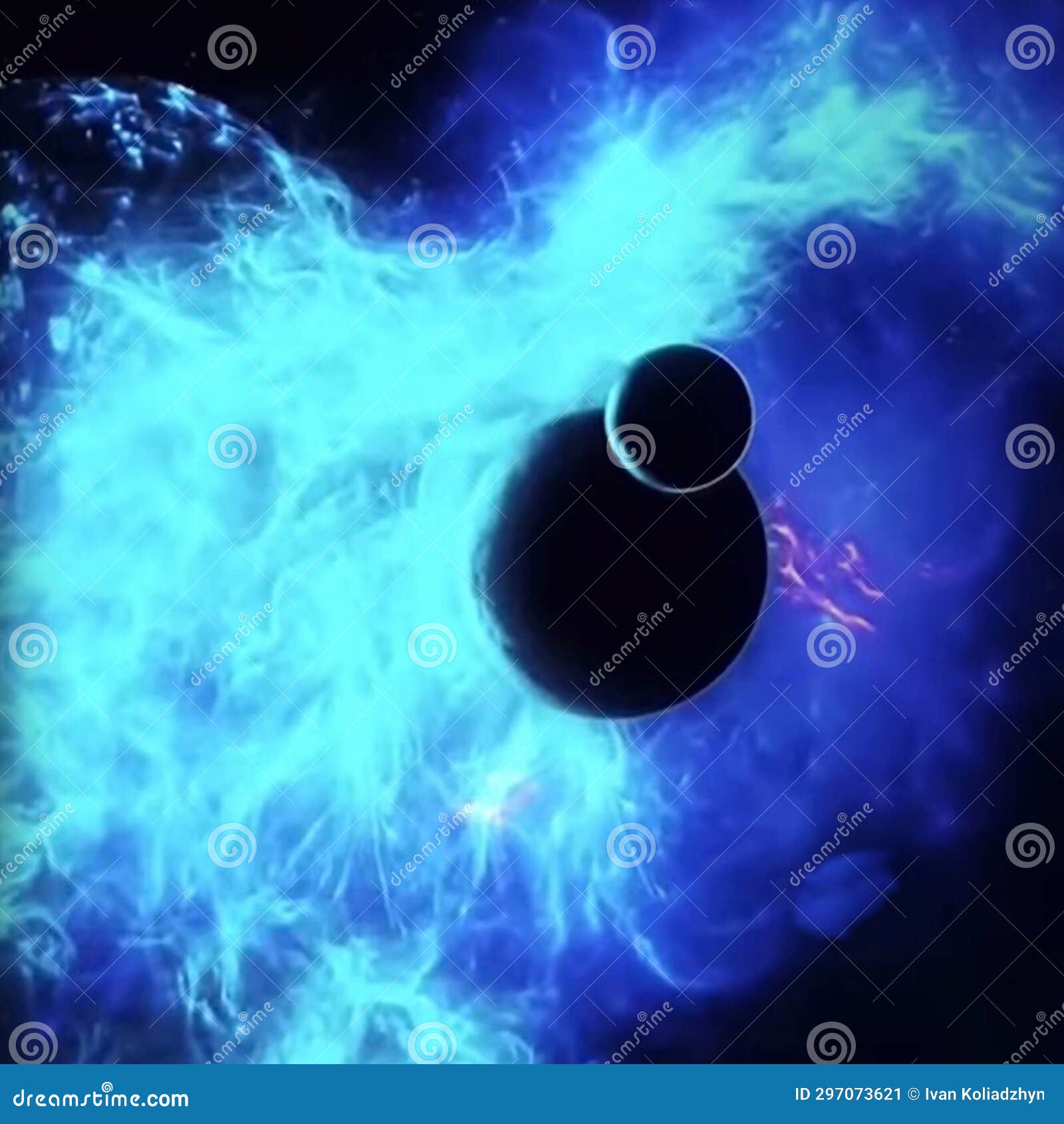 The Process of Star Formation in Space Stock Illustration ...