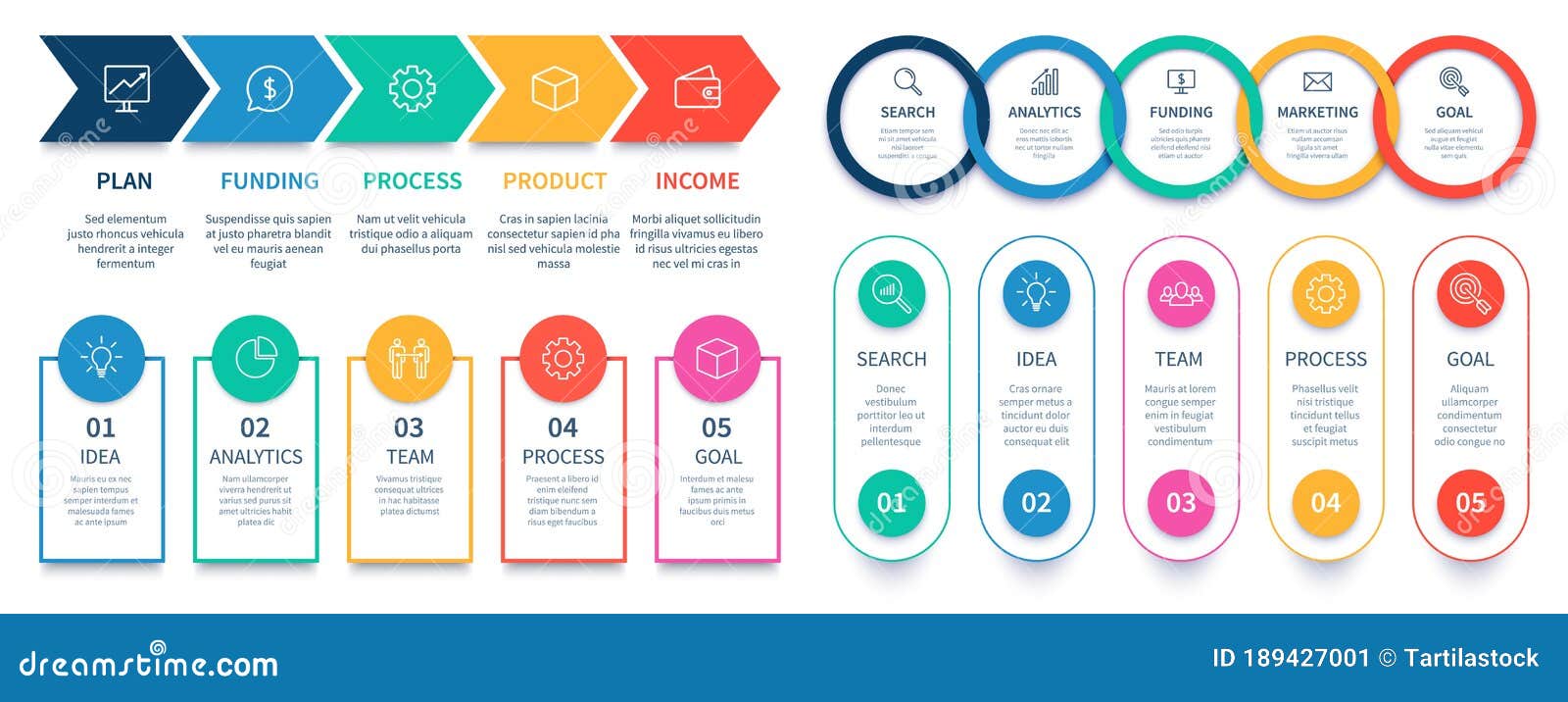 Process Steps Infographic Chart. Business Diagram Step Stock Vector ... Process Steps Infographic Chart. Business Diagram Step Stock Vector ...