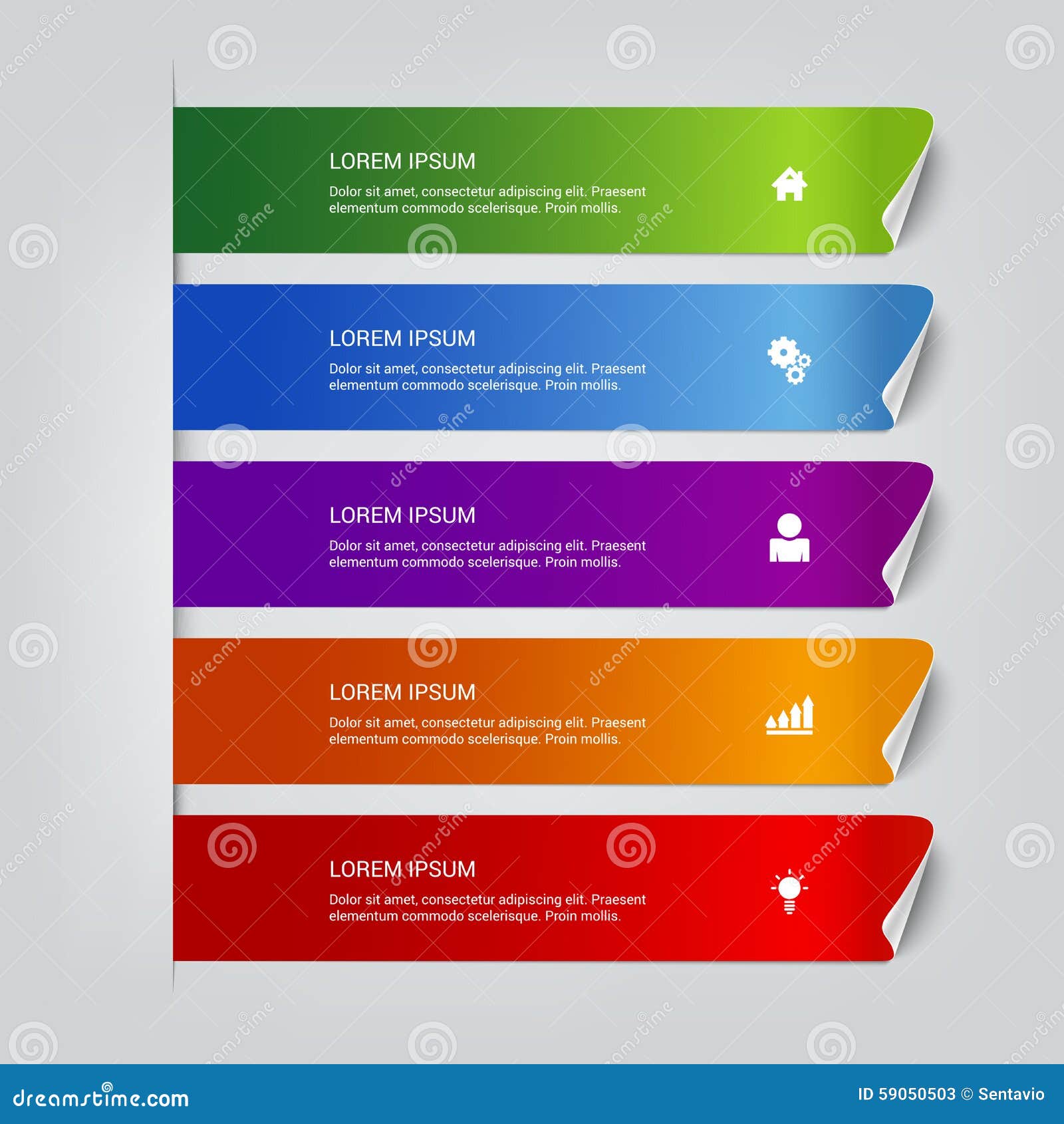 Process Steps Labels Vector Infographics Mockup Template Stock Vector ...