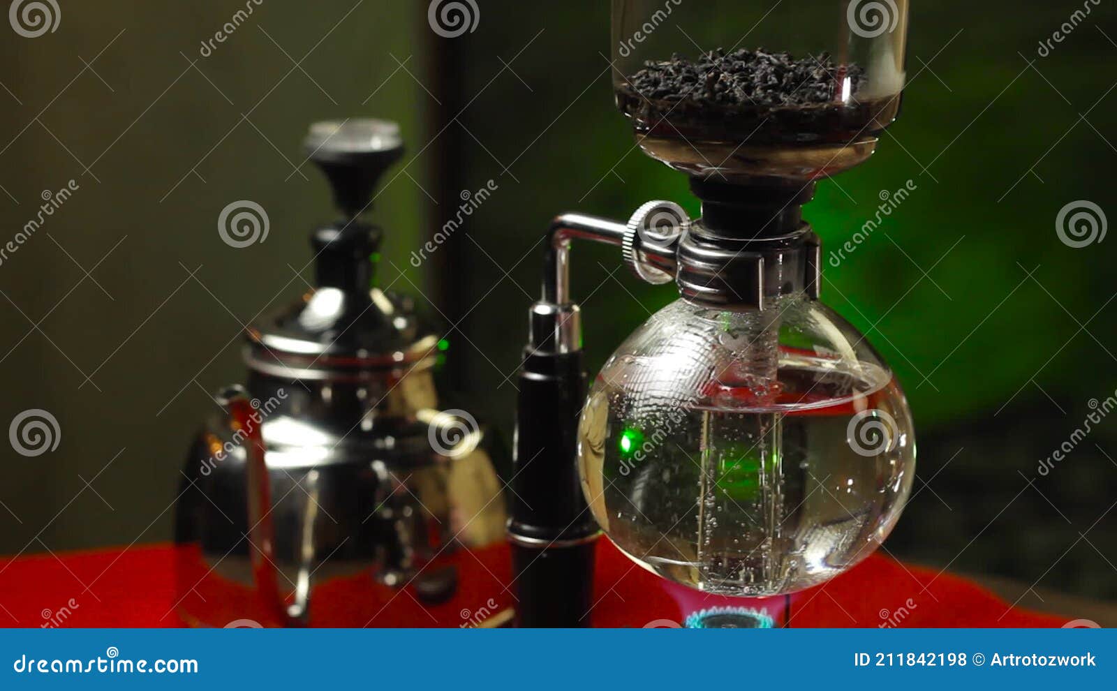 Process of Siphon Tea in the Siphon Traditions of Asia Stock Footage ...