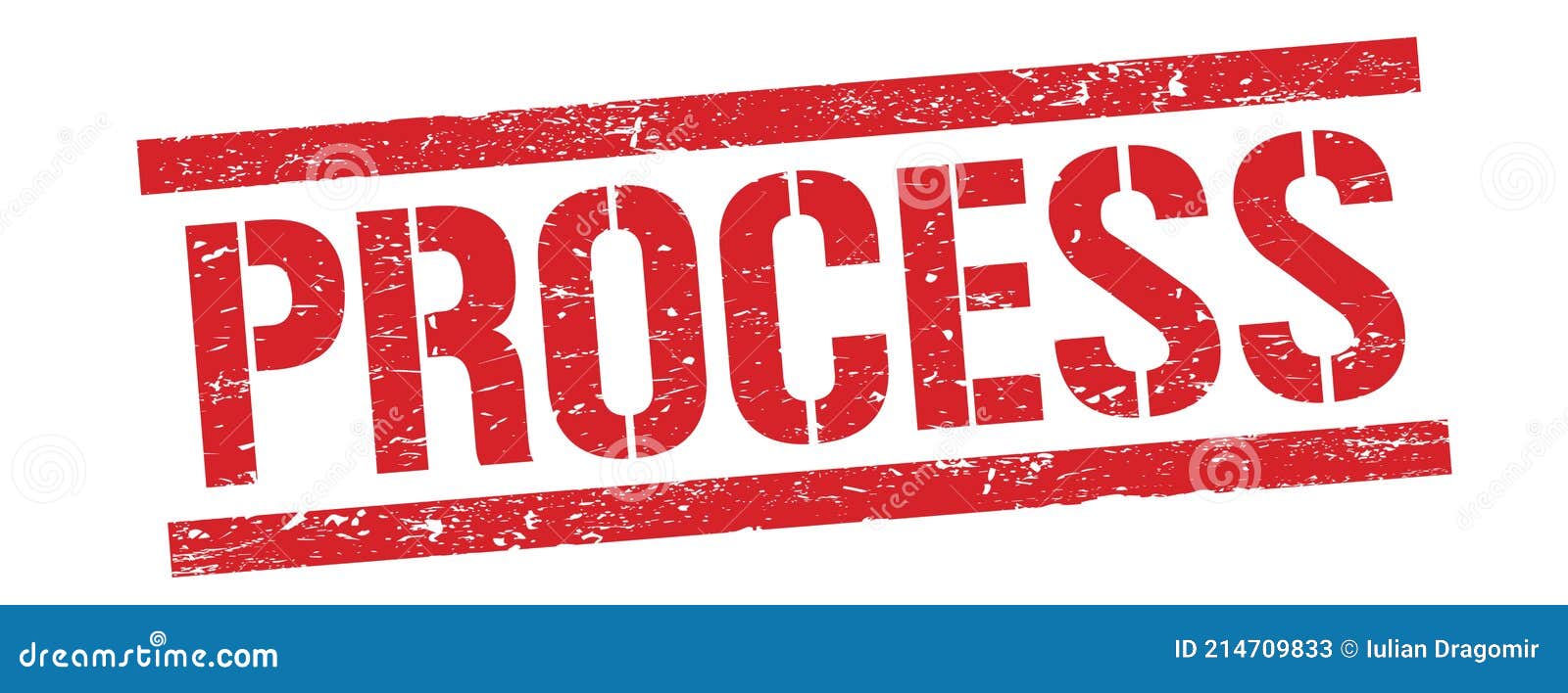 PROCESS Text on Red Vintage Lines Stamp Stock Image - Image of ...