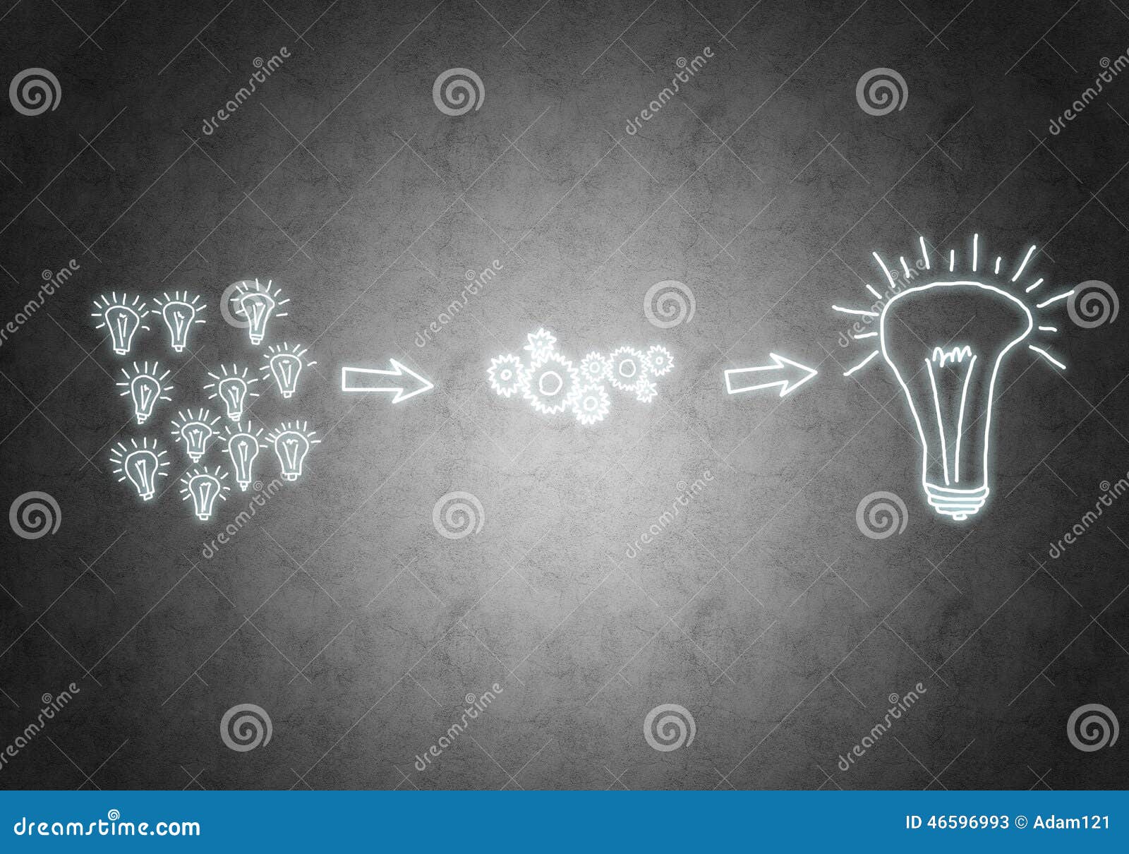 Process of thinking stock image. Image of component, teamwork - 46596993