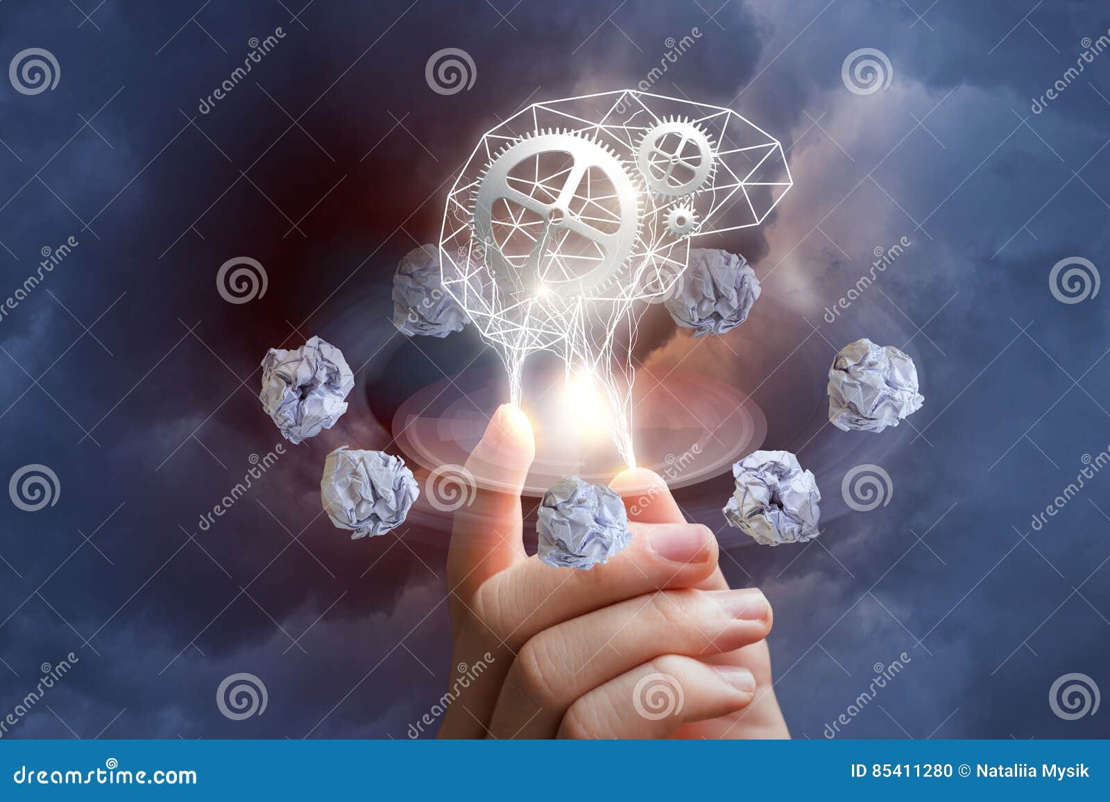 Process of thinking. stock photo. Image of concept, businessman - 85411280