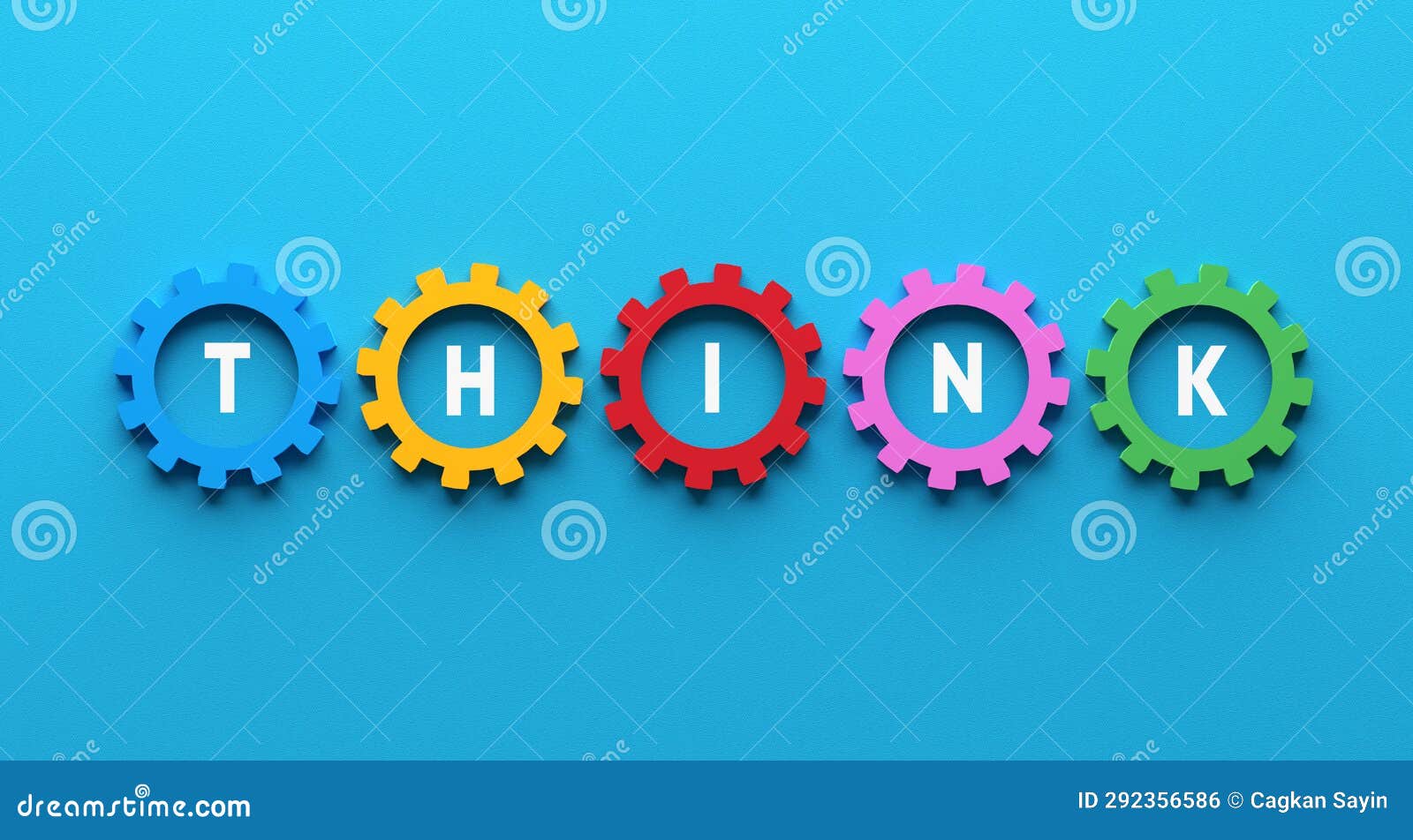 Think Written In Spaghetti Pasta Letters Surrounded With Jumbled ...