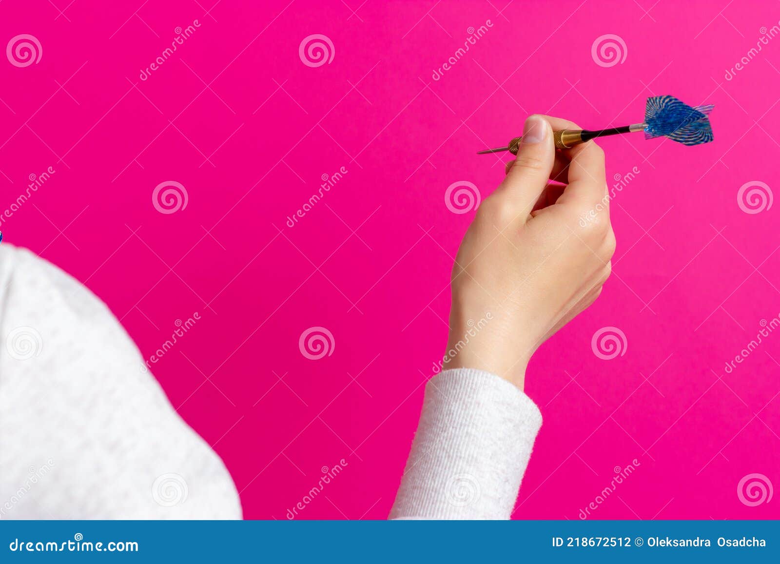 The Process of Throwing a Dart. Hand with a Dart Prepare To Throw Stock ...