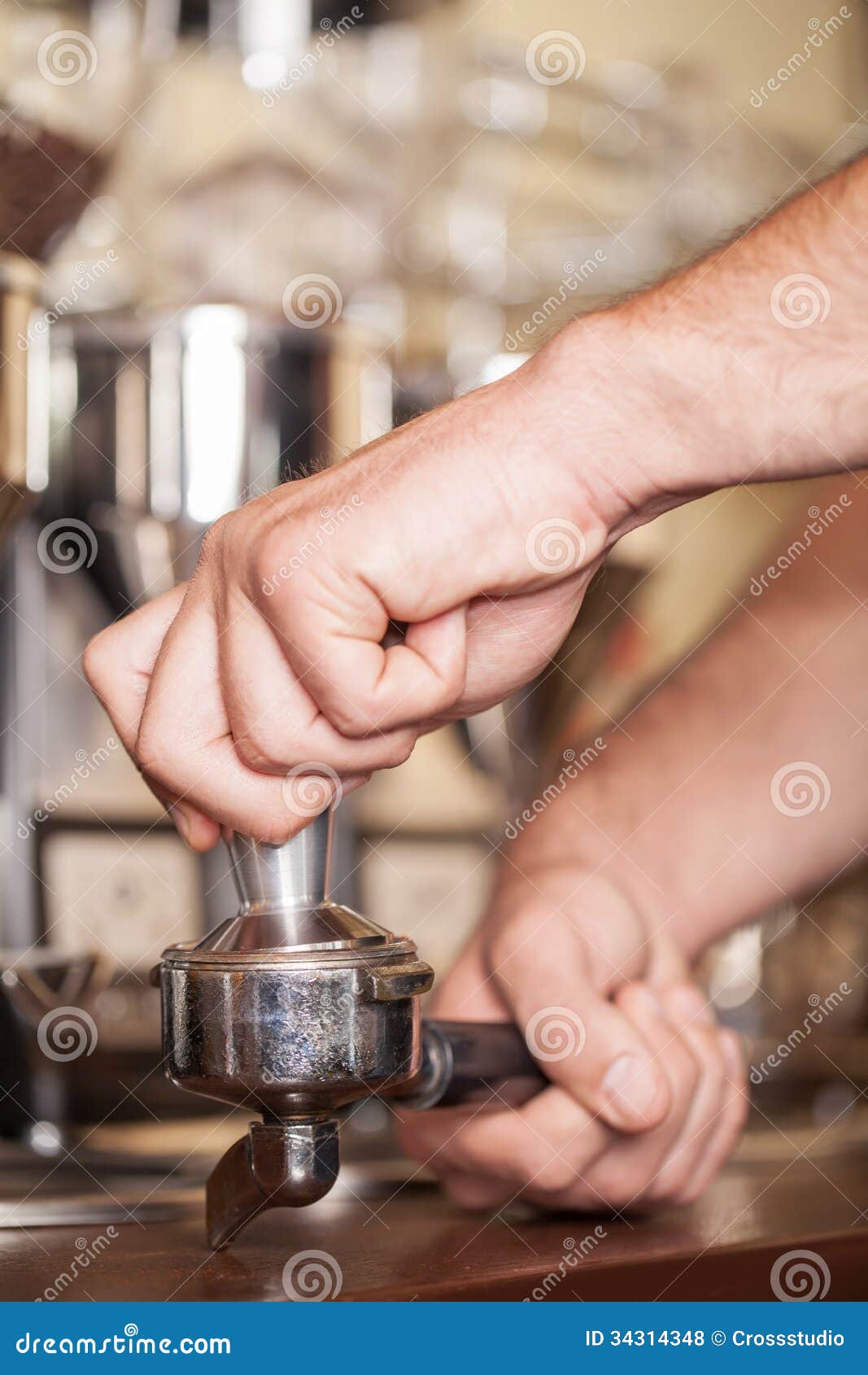 The Process To Making Your Coffee. Stock Photo - Image of closeup ...
