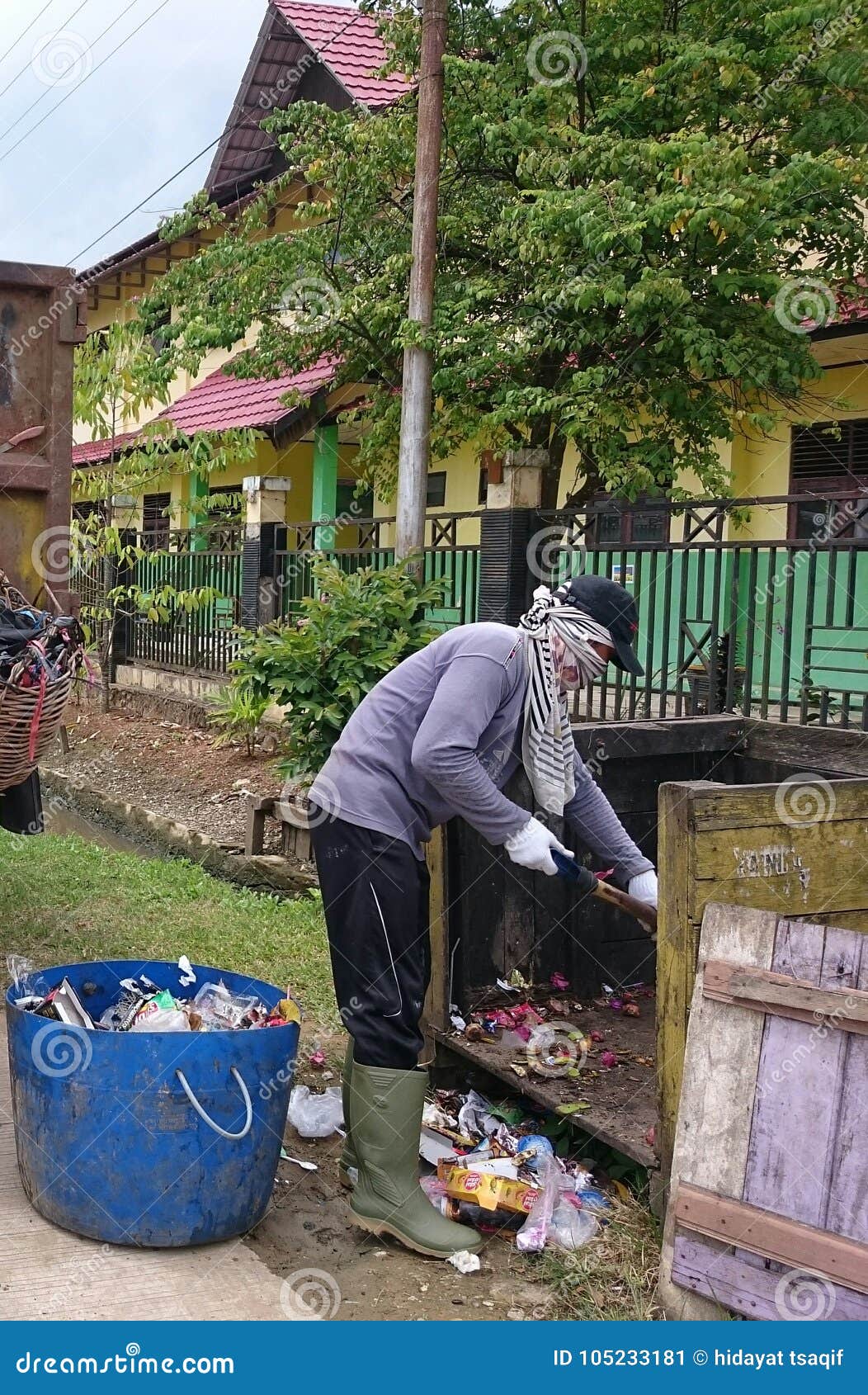 Waste Management System with Temporary Storage Editorial Photo - Image ...
