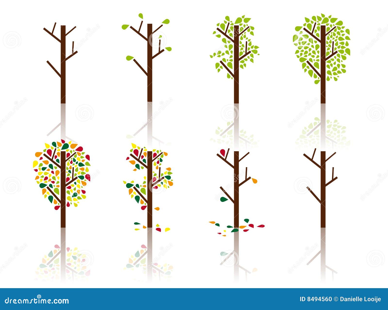 Process of a Tree - Vector Image Stock Vector - Illustration of color ...