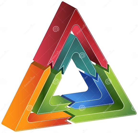 Process Triangle Diagram stock vector. Illustration of direction - 9479054