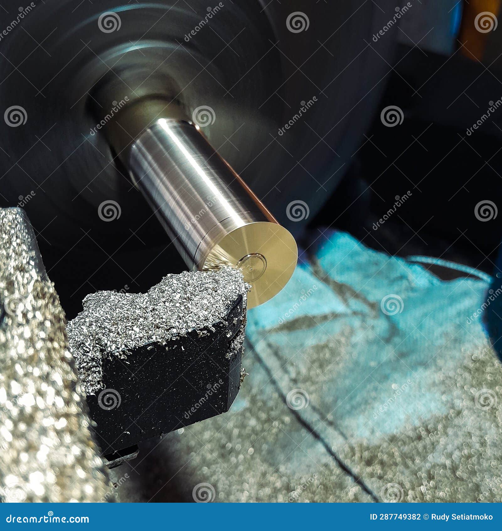 Process of Turning Brass Material 2 Stock Photo - Image of metal ...