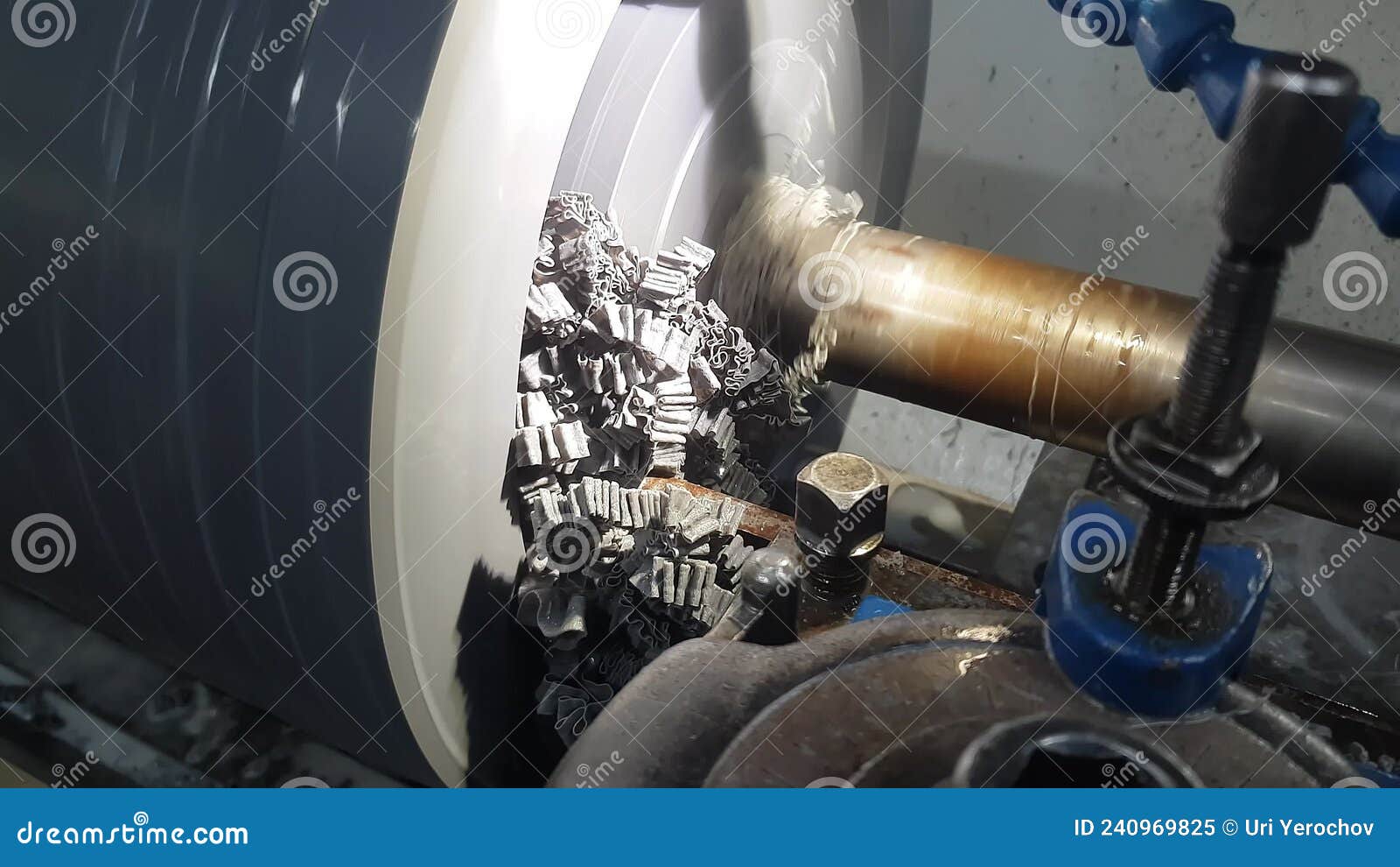 Lathe in the Process of Processing Different Materials Stock Video ...