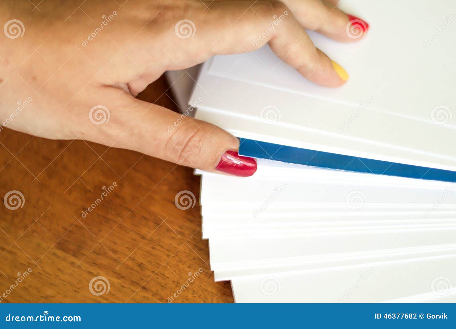The Process of Turning White Office Paper Stock Photo - Image of pack ...