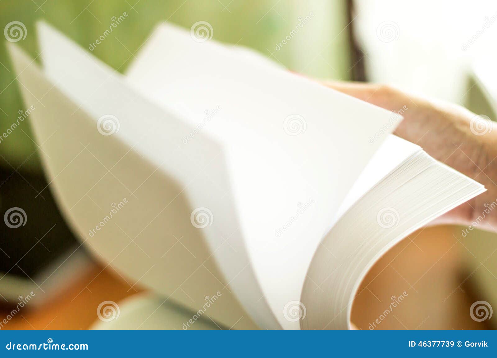The Process of Turning White Office Paper Stock Image - Image of white ...
