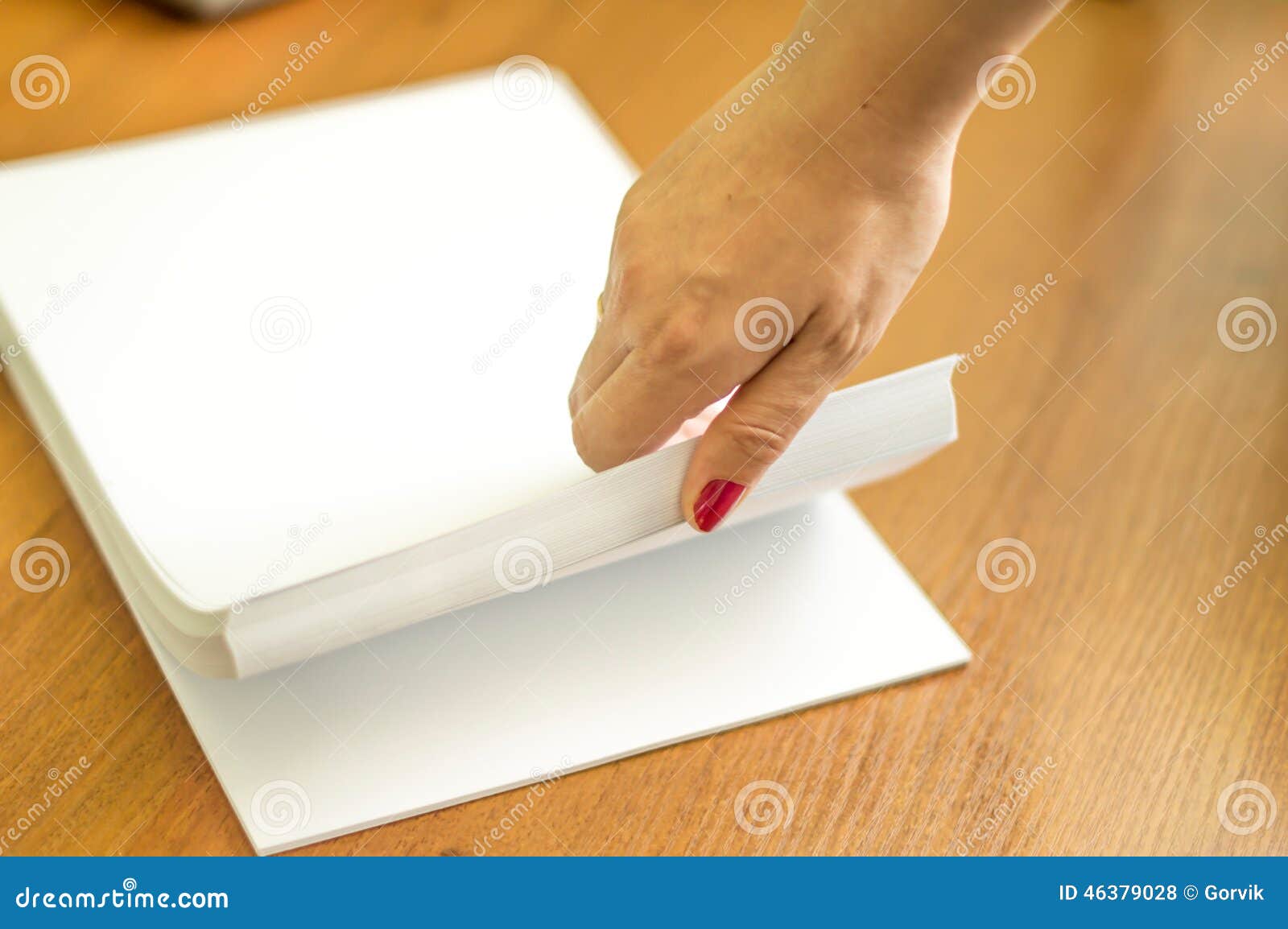 The Process of Turning White Office Paper Stock Photo - Image of format ...
