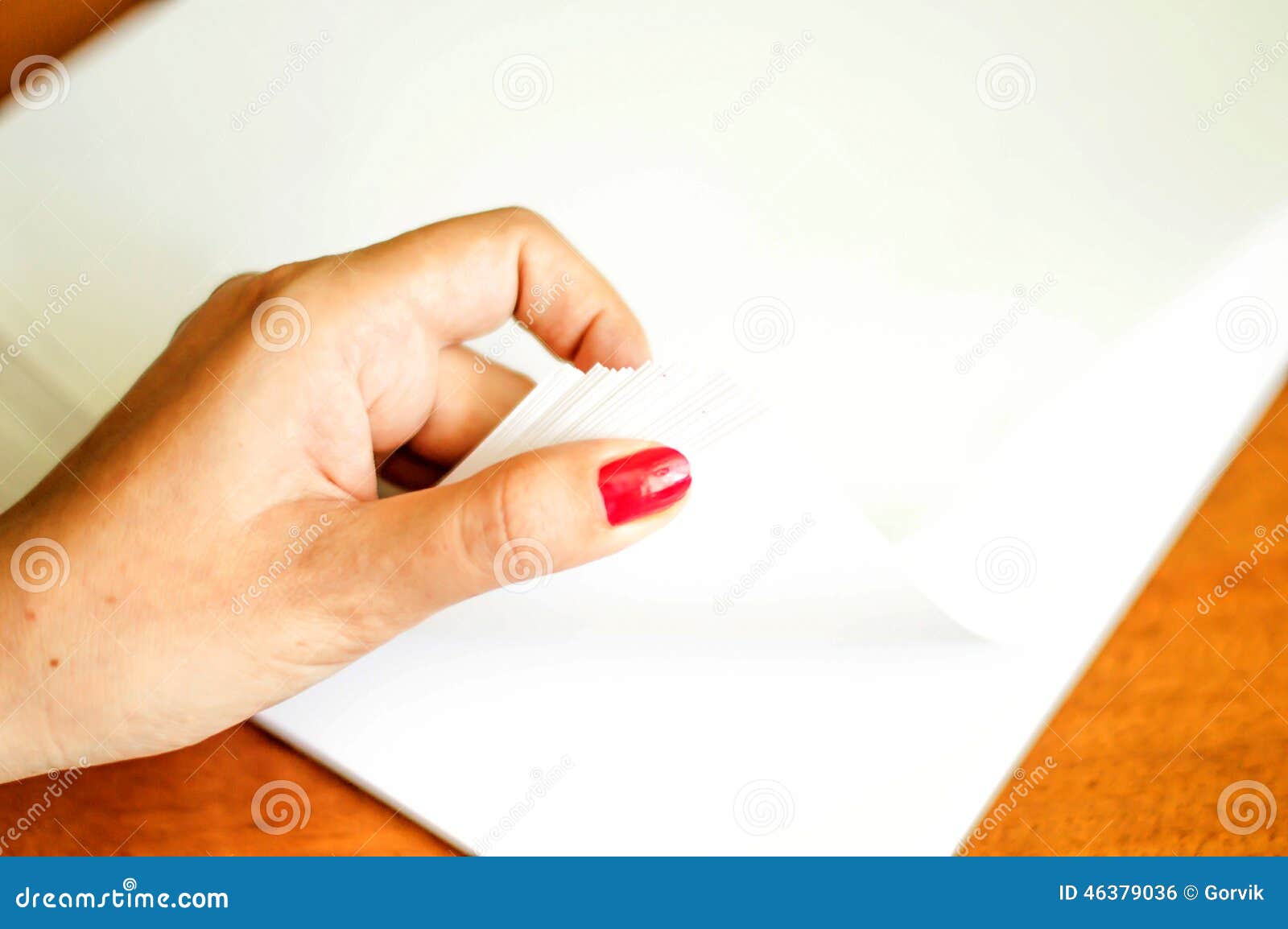 The Process of Turning White Office Paper Stock Photo - Image of ...