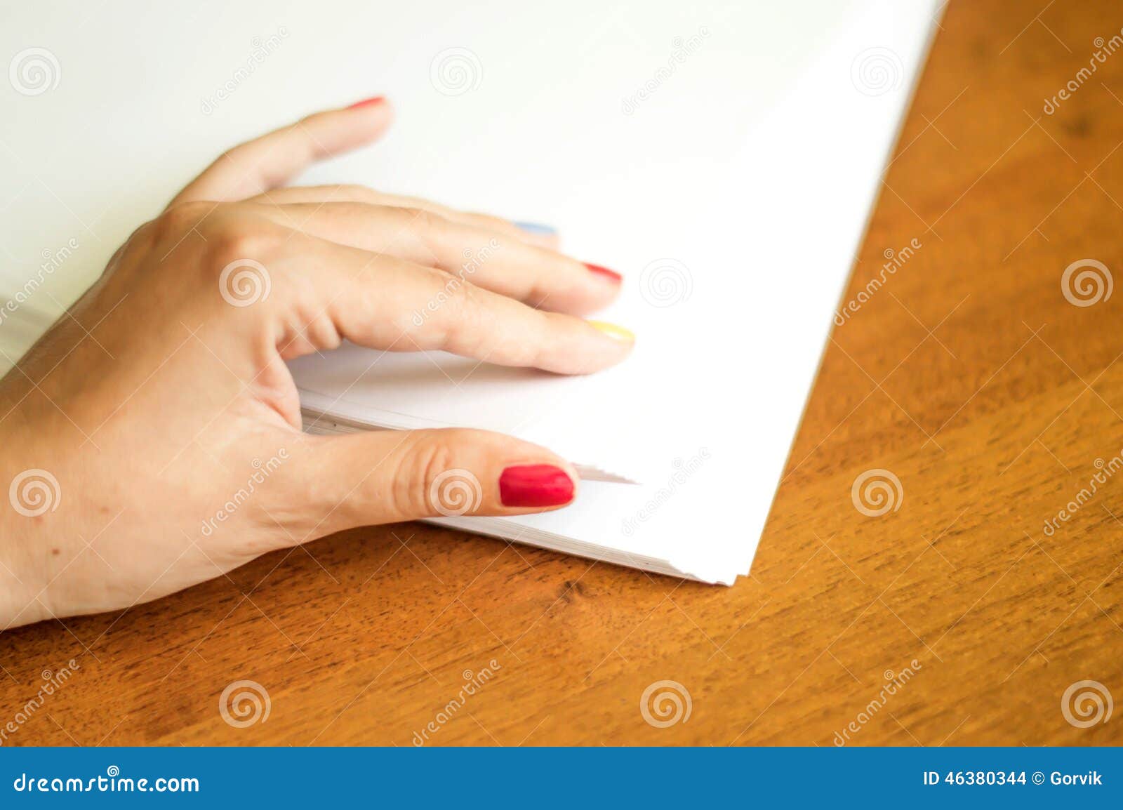 The Process of Turning White Office Paper Stock Photo - Image of ...
