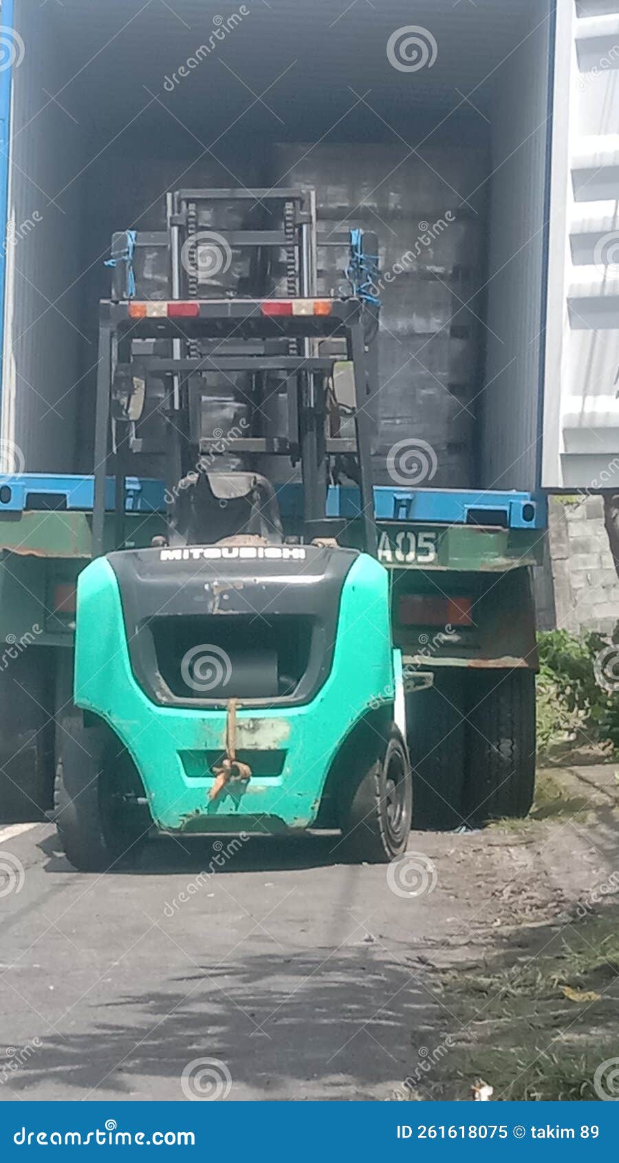 The Process of Unloading Glass Bottles from Containers. it& X27;s Not ...