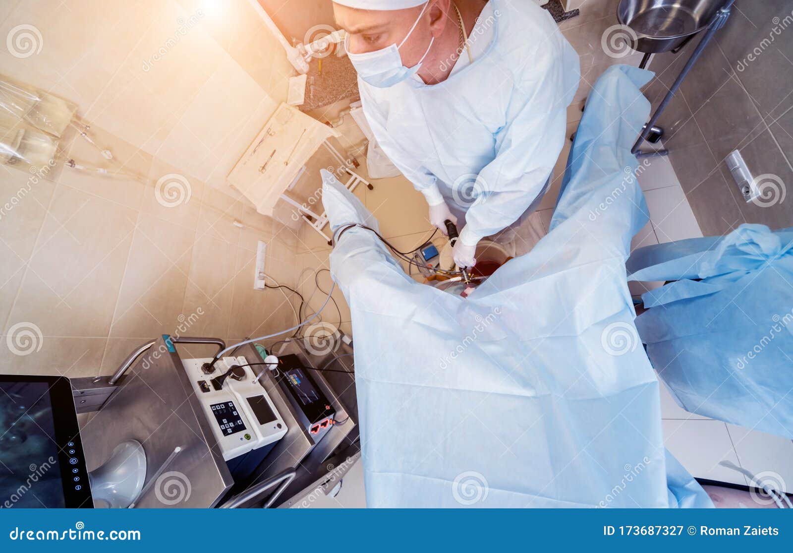 Process of Urological Surgery Operation Using Laparoscopic Equipment ...